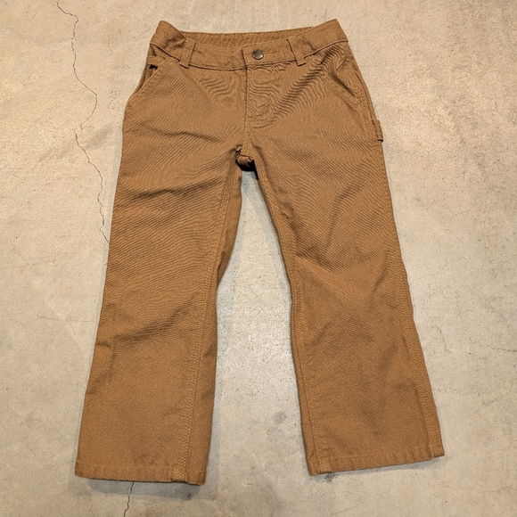 Carhartt | Bottoms | Carhartt Kids 4 Pants Tan Carpenter Street Wear ...